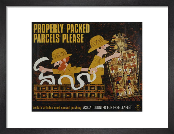 Properly packed parcels please - Archaeologists – The Postal Museum Posters