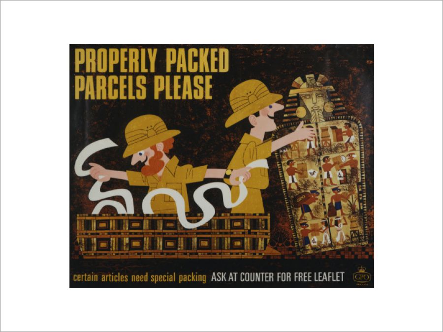 Properly packed parcels please - Archaeologists – The Postal Museum Posters