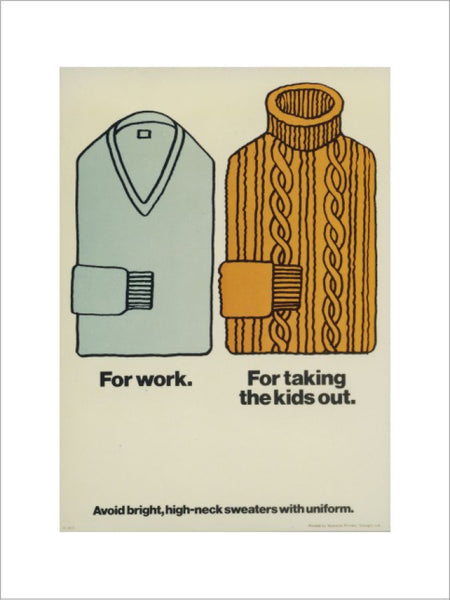Sweaters - Internal poster advising on dress code – The Postal Museum ...