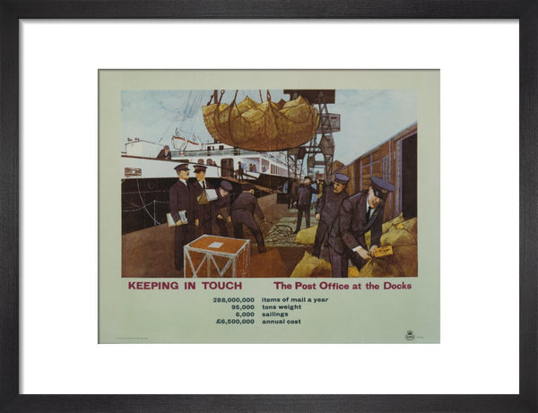Keeping in touch - the Post Office at the docks – The Postal Museum Posters