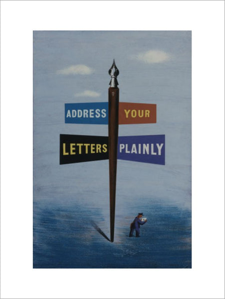 Poster artwork for a correct addressing campaign, by A. Smith – The ...