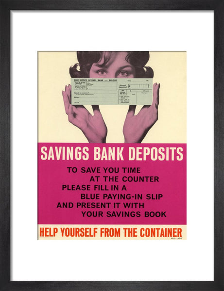 Savings Bank deposits – The Postal Museum Posters