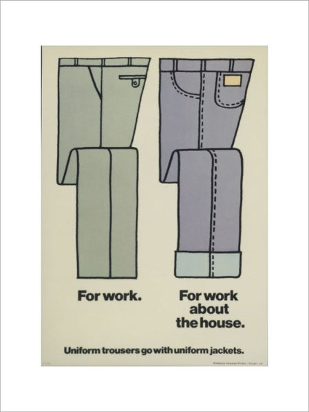Trousers - Internal poster advising on dress code – The Postal Museum ...