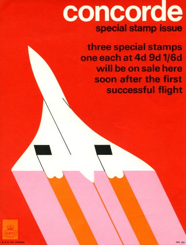 Concorde special stamp issue – The Postal Museum Posters