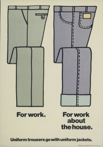 Trousers - Internal poster advising on dress code – The Postal Museum ...