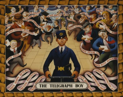 The Telegraph boy – The Postal Museum Posters